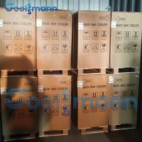 China Double Layer Backbar Cooler Wire Tube Condenser Glass Display Fridge for sale