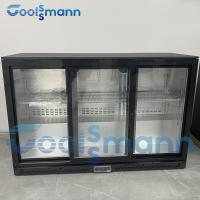 China Digital Thermostat Beer Bottle Fridge Chiller , Glass Door Small Beer Fridge Cabinet for sale