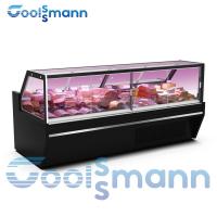 China There Are Four -2 ℃ Refrigeration Cabinet Bottom Of The Square Glass Service  Deli Chiller for sale