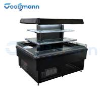 China Mini Half Height Food Display Cooler Multideck Beverage Cabinet Refrigerated Case for sale
