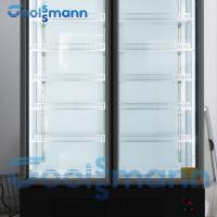 China Glass Door Beverage Display Fridge Plug In Automatic Defrosting Glass Door Cooler For Beverage for sale