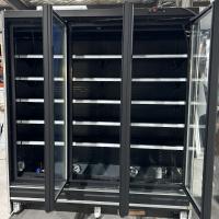 China Supermarket Commercial Upright Glass Door Upright Chiller Showcase Refrigerator Multi Decks Remote for sale