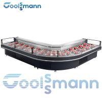 China Deluex Self Service Counter Fresh Meat Cooler Display Refrigerator for sale