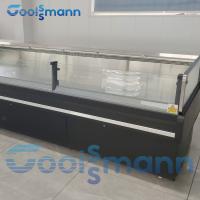China Deluex Self Service Counter Fresh Meat Cooler Display Refrigerator for sale