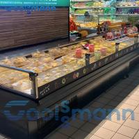 China Deluex Self Service Counter Fresh Meat Cooler Display Refrigerator for sale
