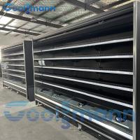 China Drink Display Multideck Open Chiller With Night Curtain Showcase Refrigerator for sale