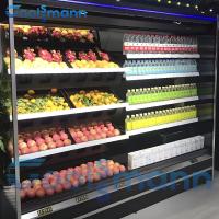 China Drink Display Multideck Open Chiller With Night Curtain Showcase Refrigerator for sale