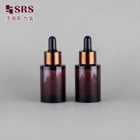 China Plastic Dropper Essence Serum Cosmetic Skincare Luxury PET 30ml Bottle for sale