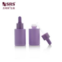 China Fragrance Oil Round Cosmetic No Leakage Smooth Macaron Color Lovely Glass Bottle Dropper 30ml for sale