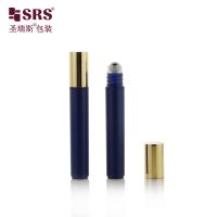 China 8ml Cylinder Plastic PP Recyclable Aluminum Cap Steel Ball Massage Eye Cream Roll On Bottle for sale