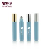 China Aluminum Cap PP Round Empty Wholesale Roller Massage Bottle Plastic Roll On Ball for sale