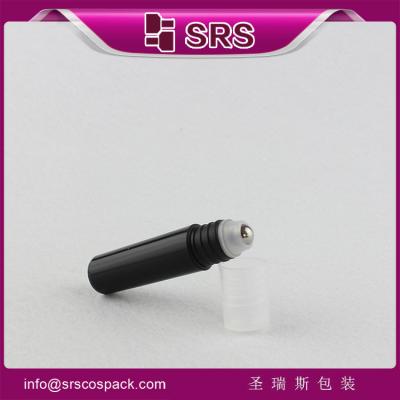 China SRS packaging manufaturer plastic 5ml eye cream sample bottle with roll on sealing type for sale