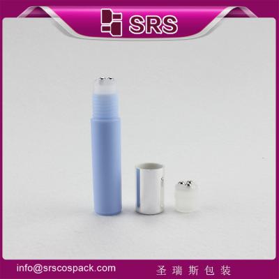 China Shengruisi packaging RPA-10ml plastic roll on bottle with three metal ball for sale