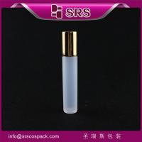 China Shengruisi packaging RPA-12ml plastic roll on bottle with three metal ball for sale