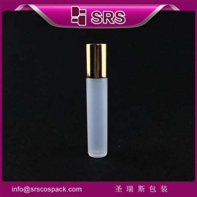 China Shengruisi packaging RPA-12ml plastic roll on bottle with three metal ball for sale