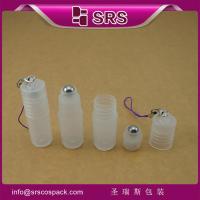 China Shengruisi packaging DH-3ml plastic roll on bottle with hook for sale