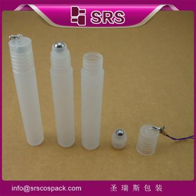 China SRS new product 2015 wholesale PP 8ml roll on bottle with hook for anti-acne essence use for sale