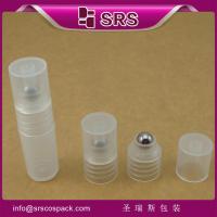 China Shengruisi packaging SRS-3ml plastic reffiled roll on bottle with PP ball for sale