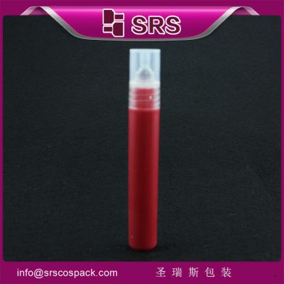 China SRS best reller plastic stainless steel ball refilled 8ml roll-on empty bottle for perfume for sale