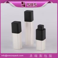 China SRS 2015 new style wholesale 15ml 30ml 50ml square acrylic airless pump empty bottle for sale