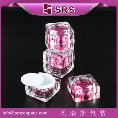 China high quality square shape acrylic jar for cream supplier for sale