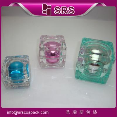 China SRS manufacture metalized inner jar Square out Shape acrylic Cream packaging For Skin Care for sale