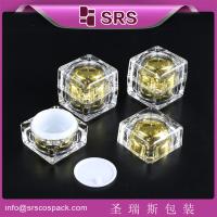 China China professional manufacturing painting clear square shape cream jar for sale