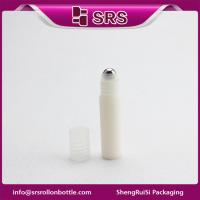 China white color 5ml empty bottle .empty roller ball bottle with steel ball for sale