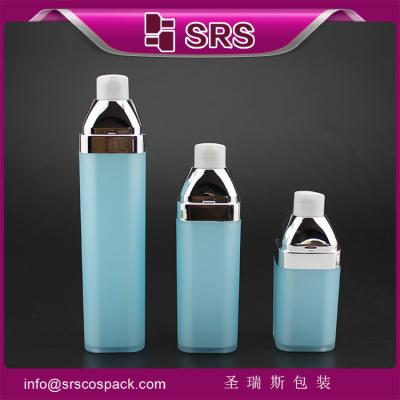 China square shape lotion cosmetic bottle airless manufacturer for sale