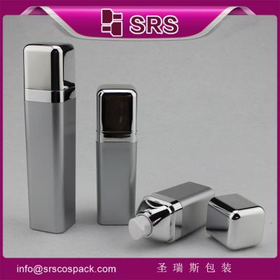 China silver airless bottle supplier,A056 square shape bottle for sale