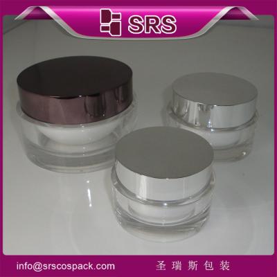 China J023 15g 30g 50g 100g 200g acrylic cream jar manufacturer for sale
