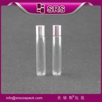 China 8ml glass roll on bottle with metal ball ,essential oil round bottle for sale