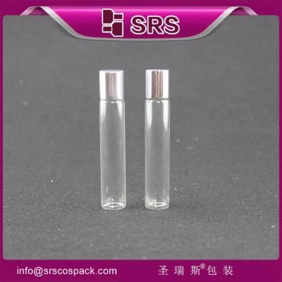 China 8ml glass roll on bottle with metal ball ,essential oil round bottle for sale
