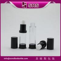 China A0214 injection black color cosmetic packaging,airless pump bottle on sale for sale