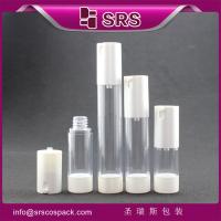 China TA021 15ml 30ml 50ml white color airless pump bottle for lotion for sale