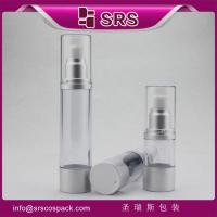 China A022 high end airless bottle with aluminum base and shoulder for skincare cream for sale