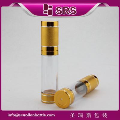 China A022 high quality lotion bottle ,gold aluminum airless bottle for sale