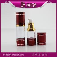 China China supplier manufacturing red aluminum airless bottle for serum for sale