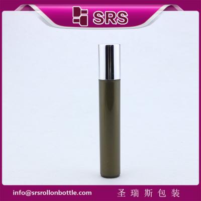 China 15ml roller bottle with plastic ball and aluminum cap for perfume for sale