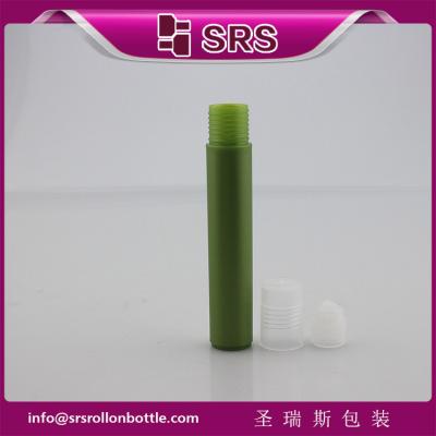 China green color 15ml plastic roll on bottle for skincare liquid for sale