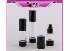 China SRS plastic airless serum bottle, cylinder 50ml AS lotion packaging for cosmetic wholesale for sale