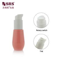 China 30ml Cute Injection Custom Color Plastic Recycled U Shape Bottom Lotion Pump Pink PET Bottle for sale