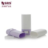 China 20g Empty Oval Shape PP Plastic Anti-Itch Balm Custom Color Empty Deodorant Container Stick for sale