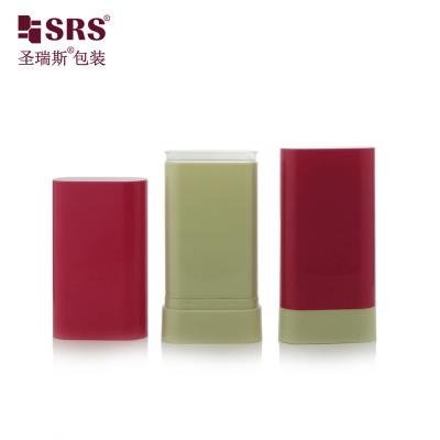 China 20g Oval Shape Empty PP Stick Twist Up Personal Care Container deodorant packaging for sale