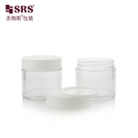 China 15g 30g 50g 70g 80g 100g Round Shape Custom Color Facial Cream Jars PET Jar With Plastic Lid for sale