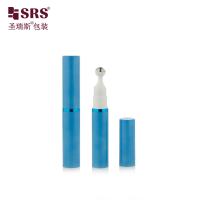 China Empty Cosmetic Packaging Press Style Airless Eye Serum 10ml Roller Bottle Roll On for sale