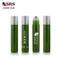 China PP PCR Recyclable Empty Cosmetic Packaging Plastic Round Roller Ball Wholesale 35ml Bottle for sale