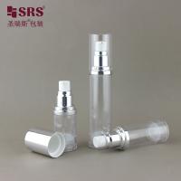 China Transparent Plastic AS Empty Cosmetic Packaging Lotion Pump 30ml Airless Bottle for sale