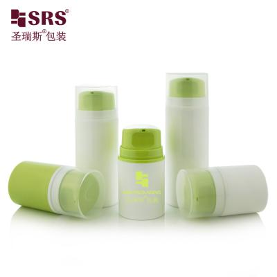 China Wholesale PP PCR Recycled Snap On Facial Cleanser Airless Pump Cream Bottle for sale