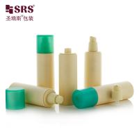 China Empty PP Round Shape Customize Color Injection Matte Finished Airless Cosmetic Bottle for sale